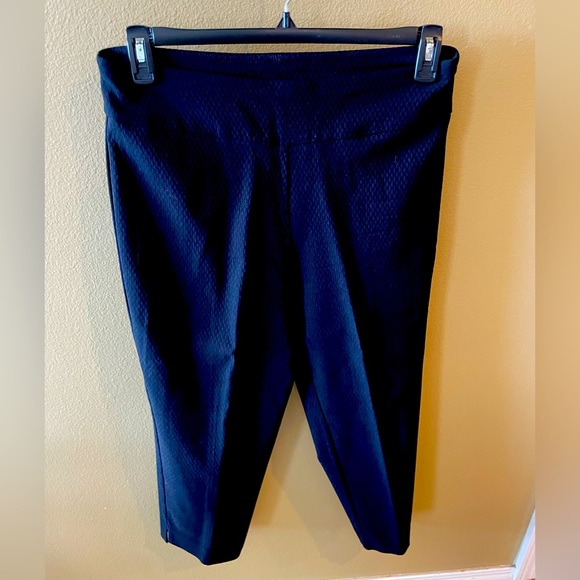 Counterparts | Pants & Jumpsuits | Black Textured Pull Up Capris Almost ...